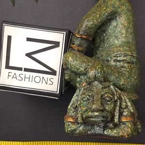 Accents | Cultured Stone Lord Pacal Vtg 8s Mexican Made | Poshmark